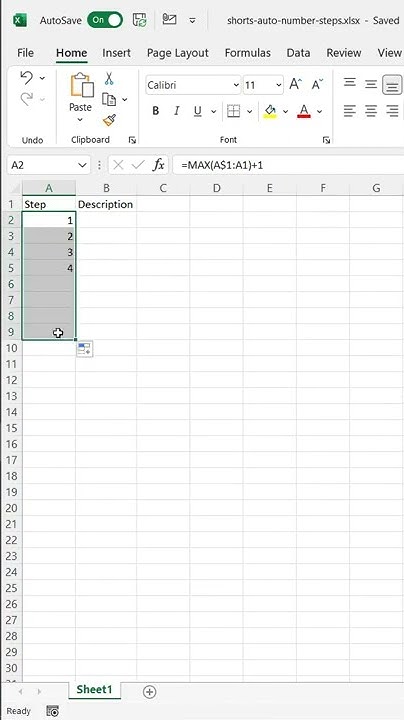 Automatic Renumber In Column Excel Shorts Youtube 