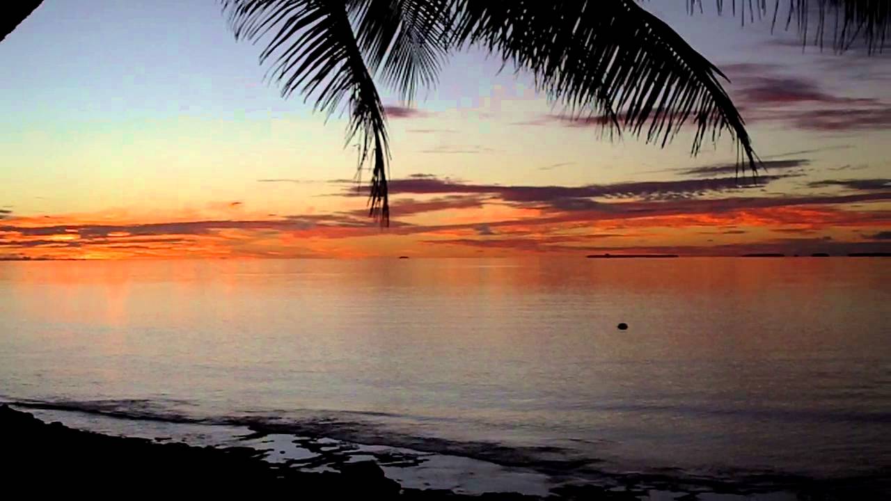 Sunset at Berger home, Majuro, Marshall Islands, 2014 - YouTube