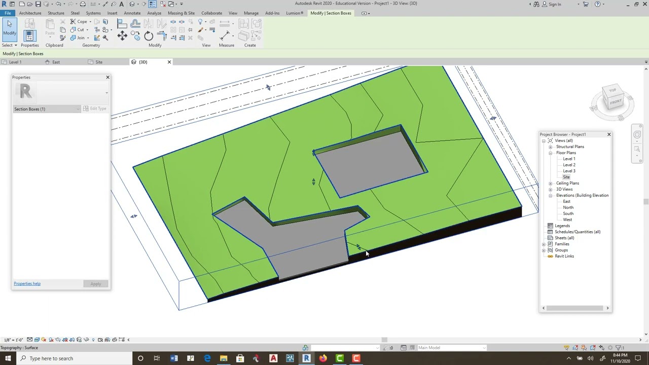 REVIT Drawing 4A Site Plan and Building Pad - YouTube