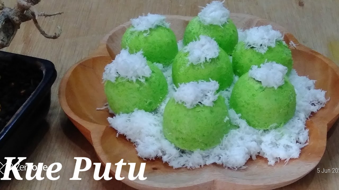 Resep kue putu yang mudah dan simpel tanpa cetakan bambu - YouTube