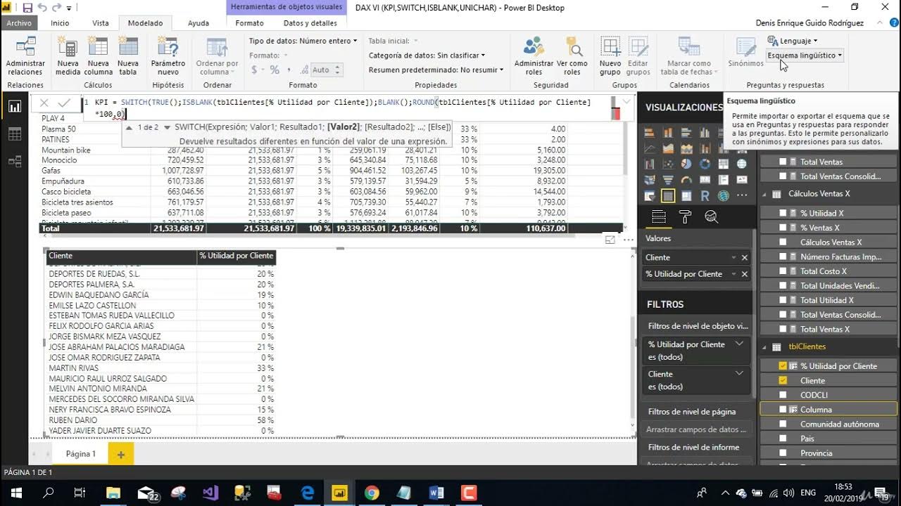 4.6 DAX VI KPI,SWITCH,ISBLANK,UNICHAR | CAP. 4 FUNCIONES DAX | POWER BI ...
