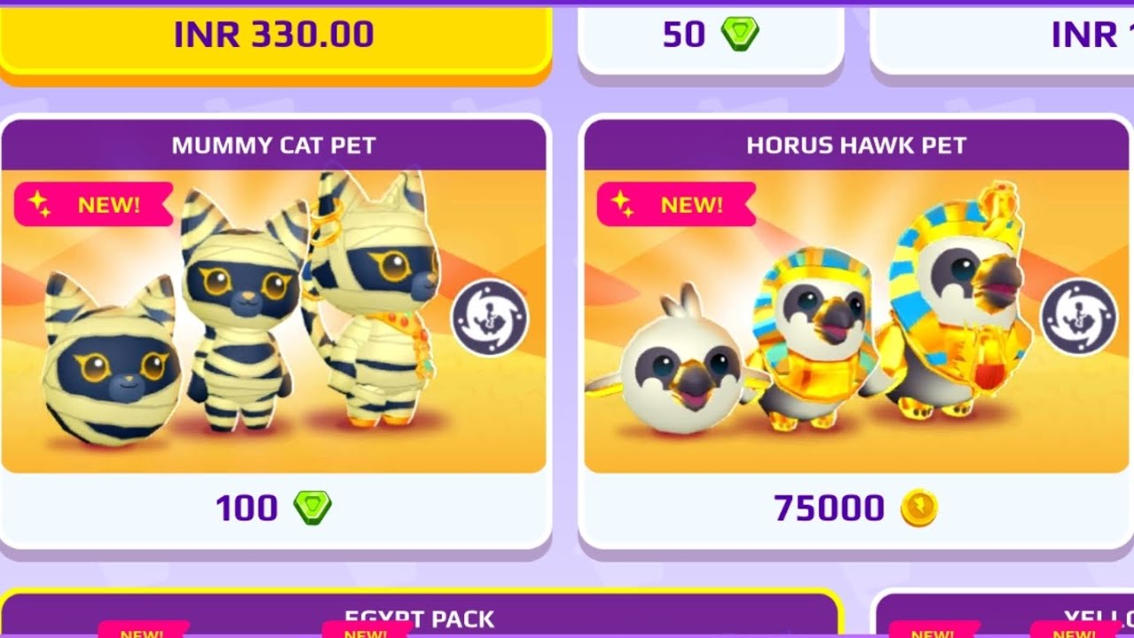 HORUS HAWK PET / MUMMY CAT PET PURCHASE #newupdate #pkxduniverse #egypt ...