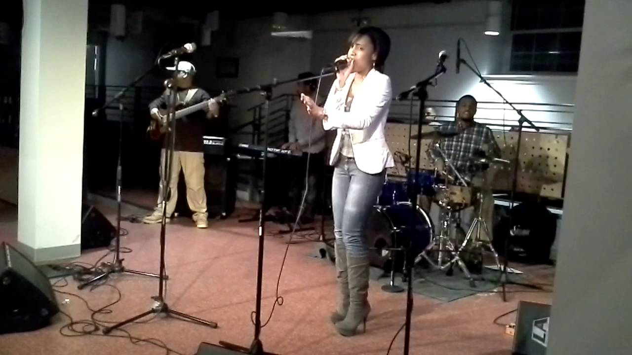 Erica Danielle singing Lets Stay together with Intuition band - YouTube