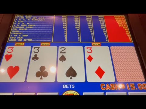 Video Poker: Triple Double Bonus Poker Progressive Play Session - YouTube