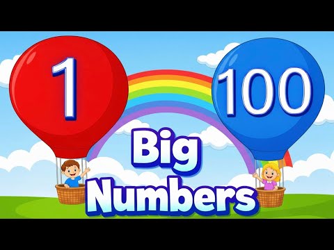 Count Big Numbers 1–100 🔢 | Fun Counting Song for Kids | Learn Numbers ...