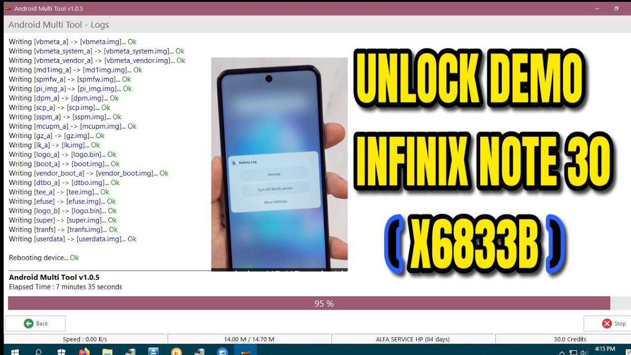 Unlock Demo Infinix Note 30 (X6833B) Flash Full Firmware - YouTube