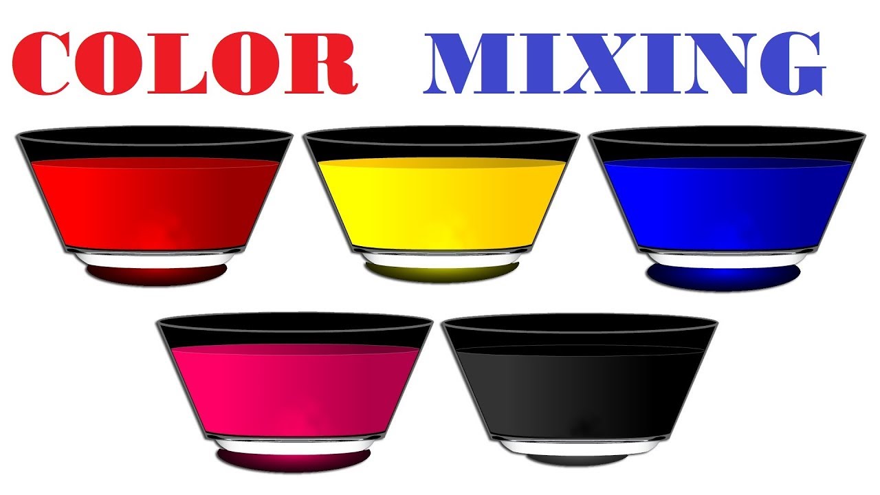 Color Mixing for Children,Primary Colors for Kids,Mixing Watercolor for ...