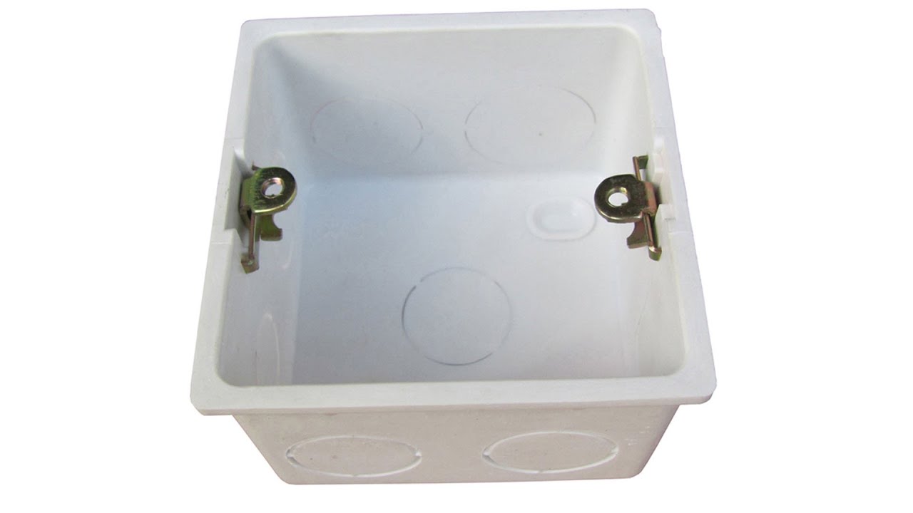 80x80x48mm wall flush type back box - YouTube