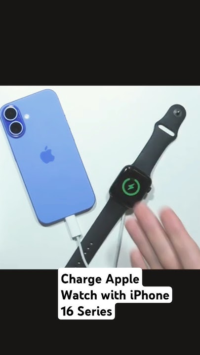 Charge Apple Watch with iPhone 16 #iphone16 #iphone16series - YouTube