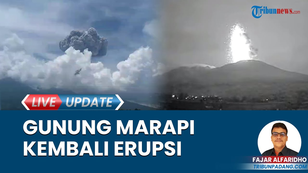 Gunung Marapi Sumatera Barat Kembali Erupsi, Kolom Abu Mencapai ...
