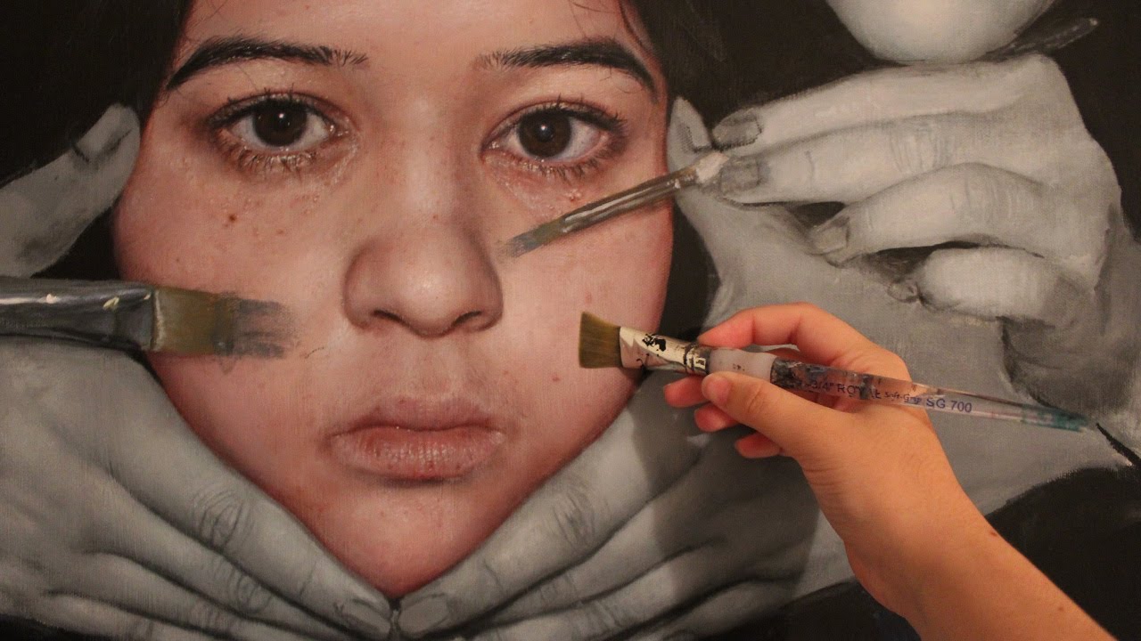 Acrylic Painting Timelapse - "Make Yourself Presentable" - YouTube