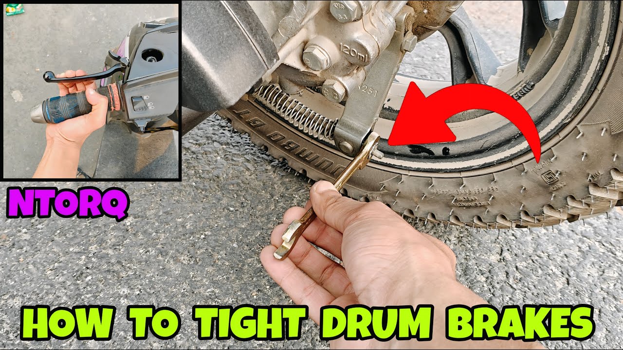 How To Tight Scooty Drum Brakes | Scooty ka Barek Kaisa Tight Kare ...