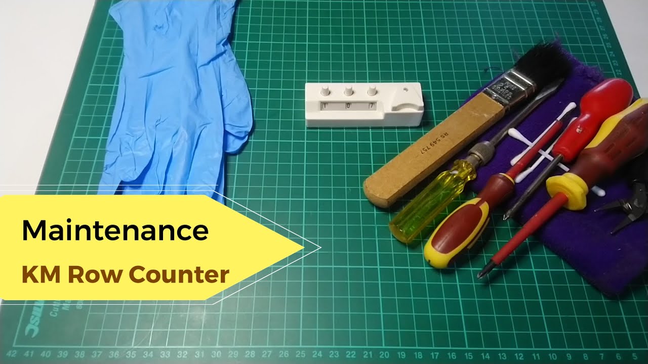 Knitmaster row counter maintenance - YouTube