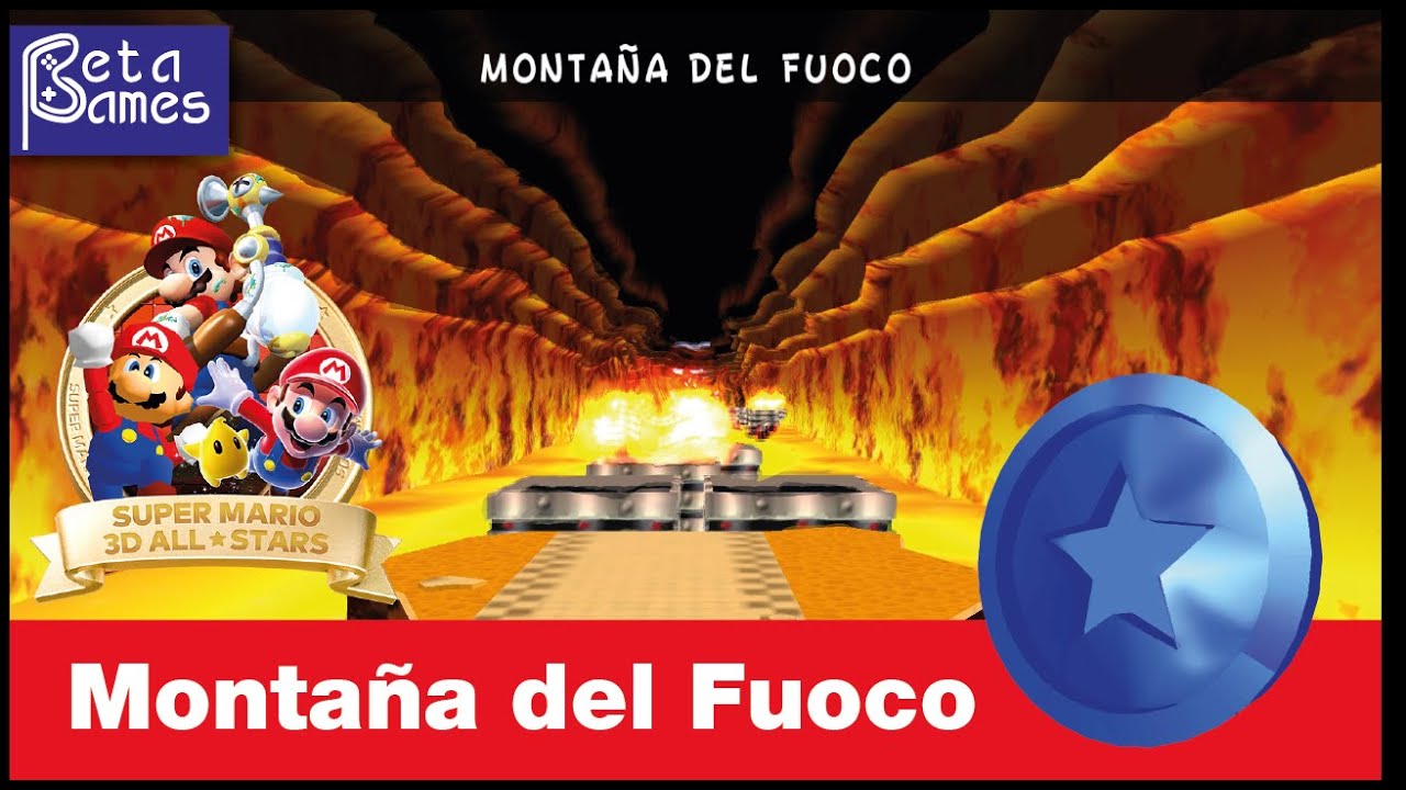 Todas las monedas azules Montaña del Fuoco | Super Mario 3D All-Stars ...