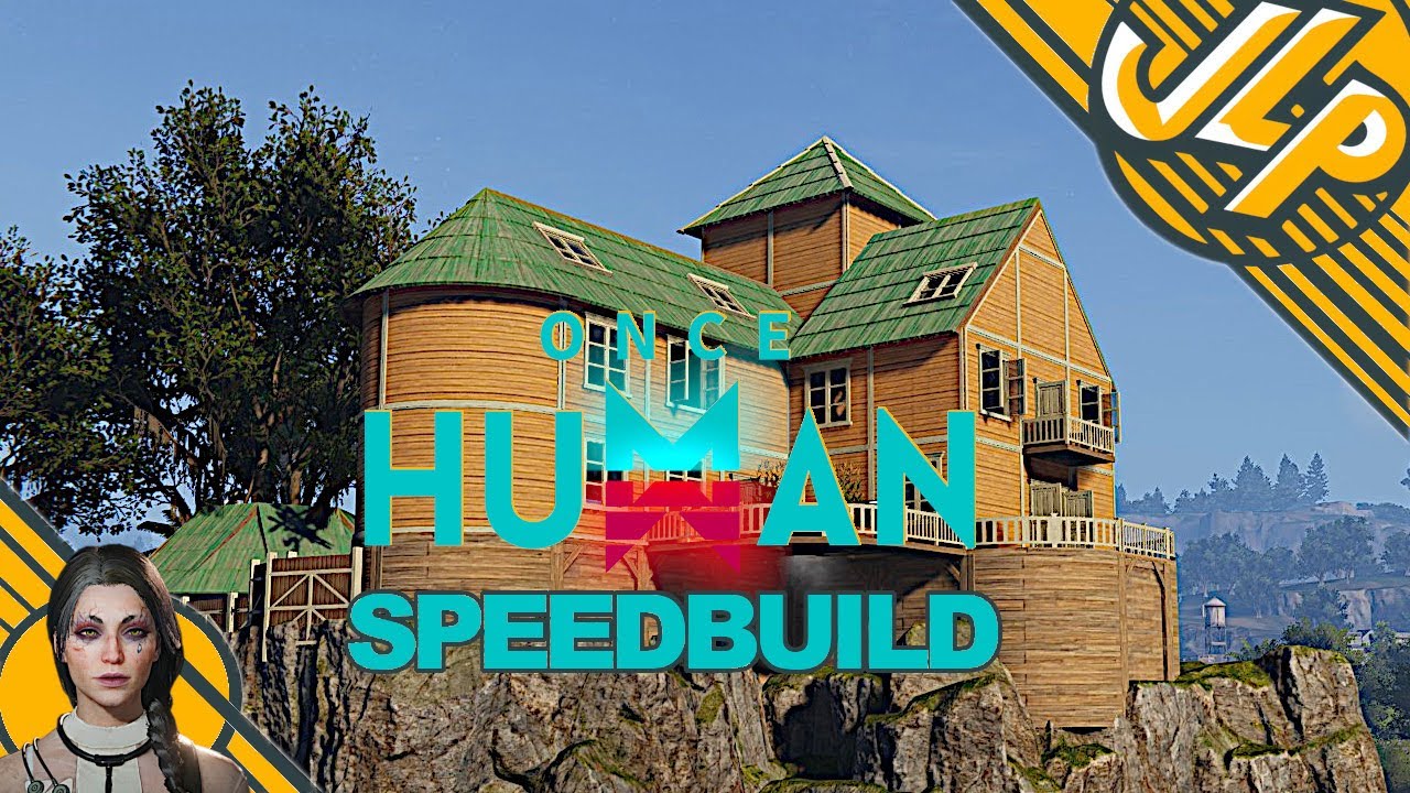 Once Human 🦋 Speedbuild 🏚️ Wooden House/ Second Base/ Beautiful ...
