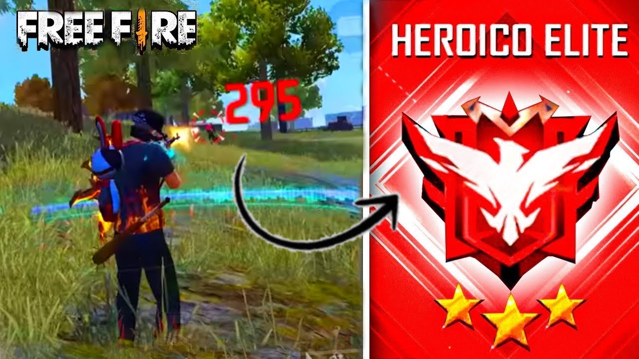 ASI SUBI AL NUEVO RANGO HEROICO ELITE EN FREE FIRE - YouTube
