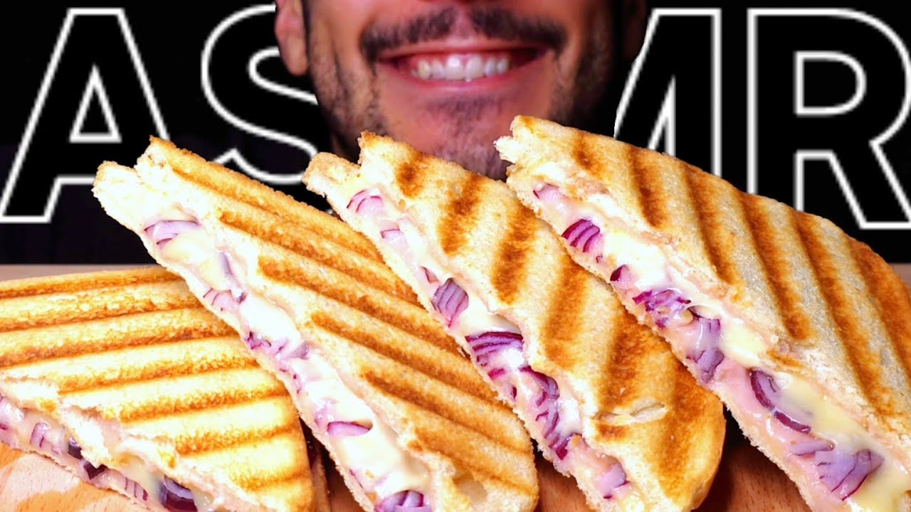 ASMR GRILLED CHEESE SANDWICH (EATING SOUNDS) NO TALKING MUKBANG - YouTube