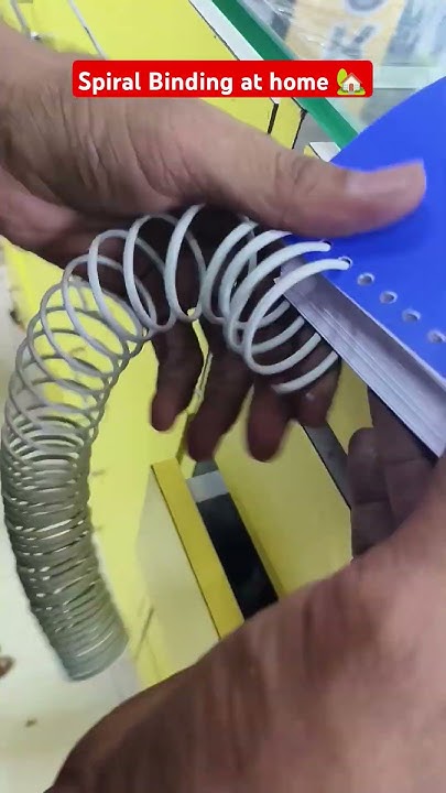 DIY Spiral Binding, spiral binding at home 250 page #spiralbinding #bookbinding #shorts - YouTube