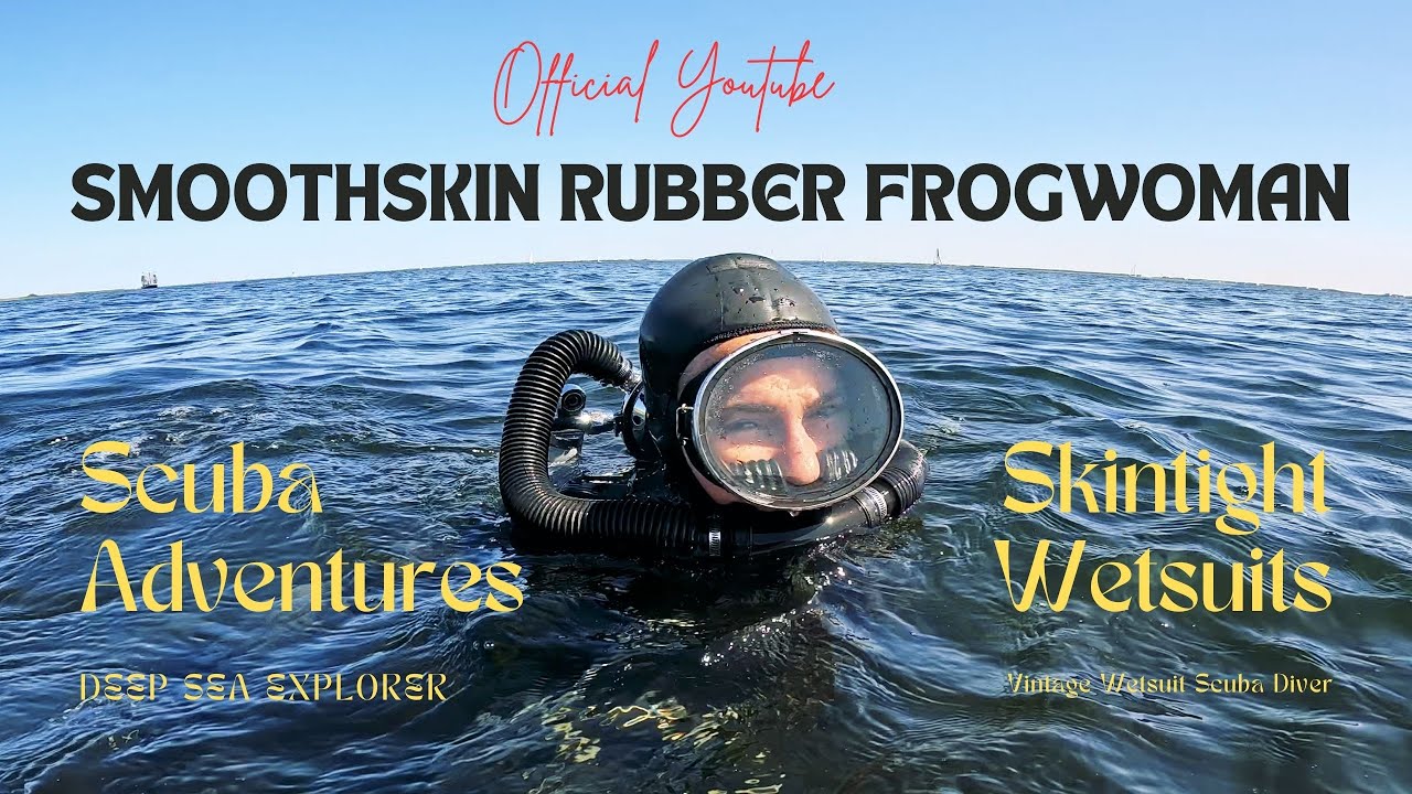 Rubber Frogwoman's Very Close Up Wet Rubbery Action (4K Video) - YouTube