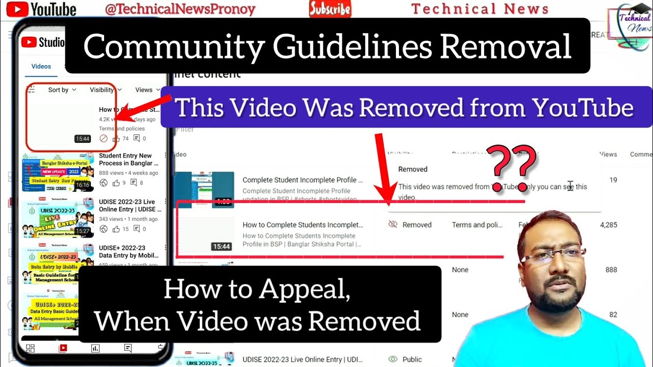 Community Guidelines Removal | Video Was Removed from YouTube | How to ...