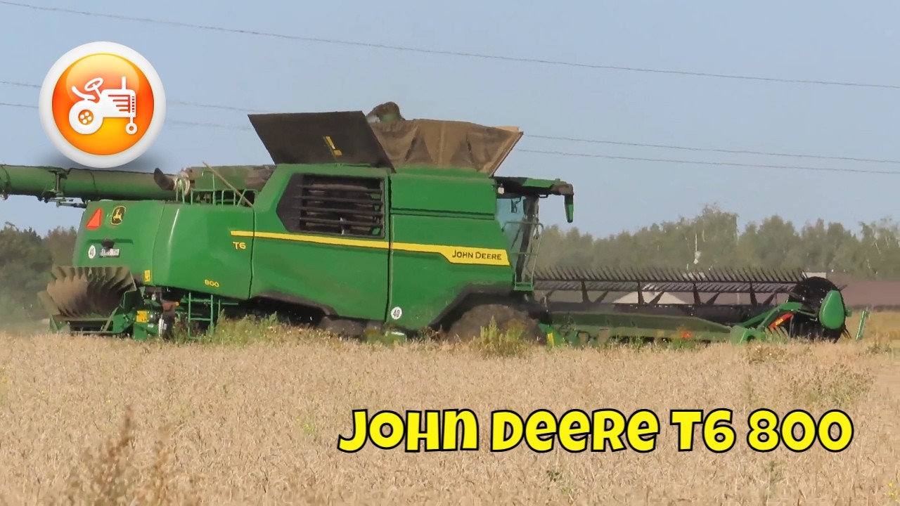 Harvest 2024 | NEW John Deere T6 800 combine - YouTube