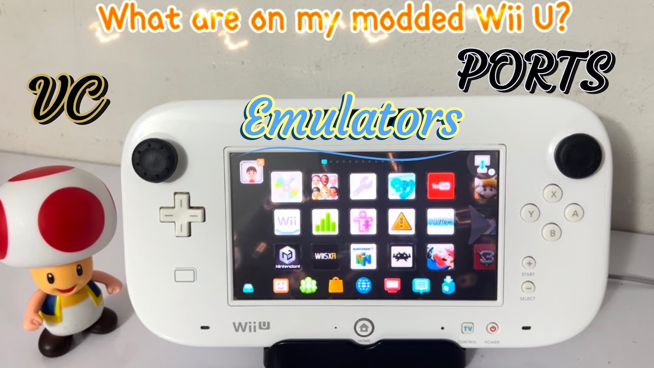 Modded Wii U as a gaming handheld - YouTube