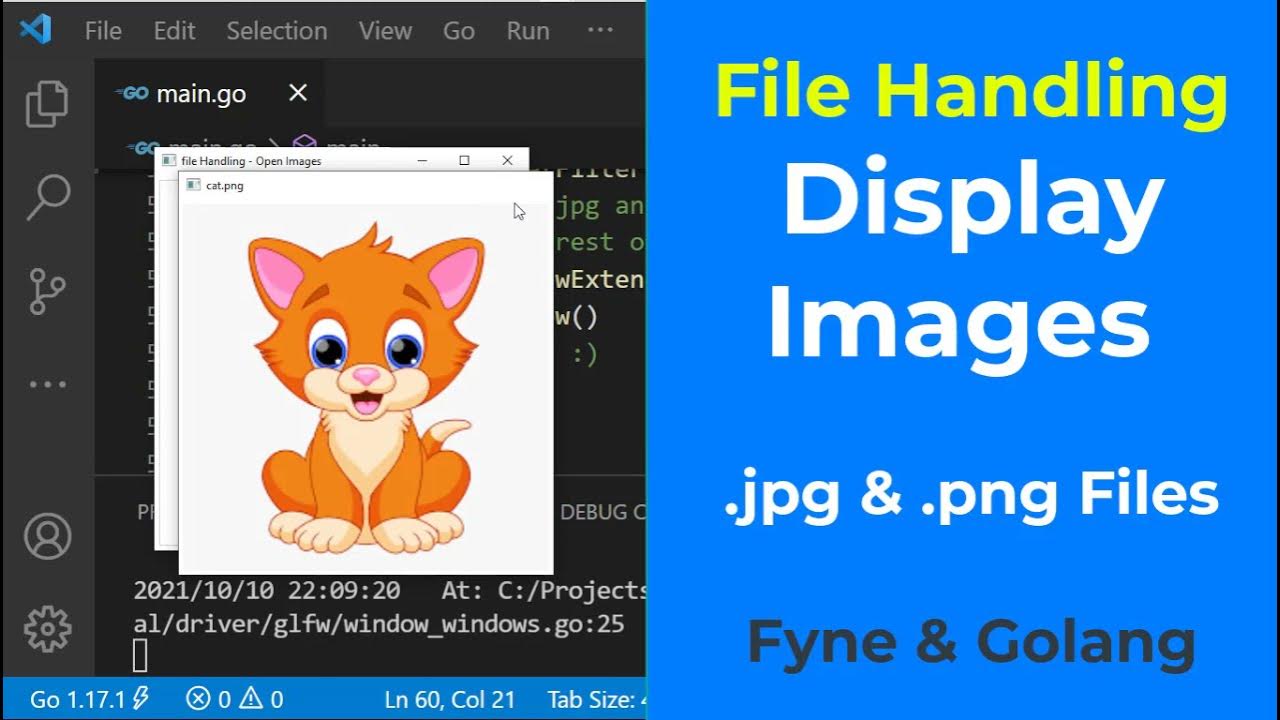Display Images File Handling Fyne GUI Golang tutorial 47 - YouTube