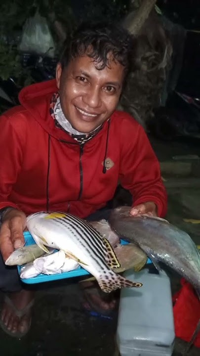 mancing malam hasilnya lebih besar kemudian di bakar dan di kasih sambal l. NIKMAT SEKALI # ...