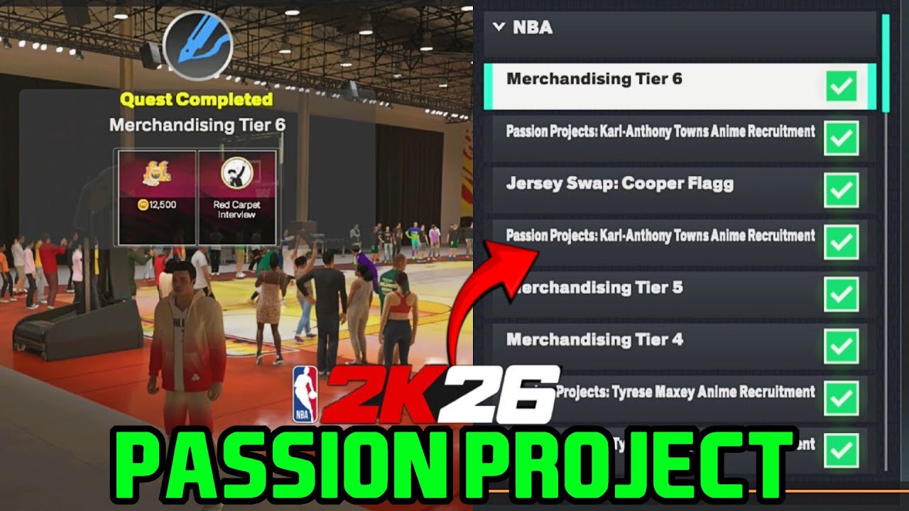 NBA 2k26 How to COMPLETE PASSION PROJECTS (STEP BY STEP GUIDE) - YouTube