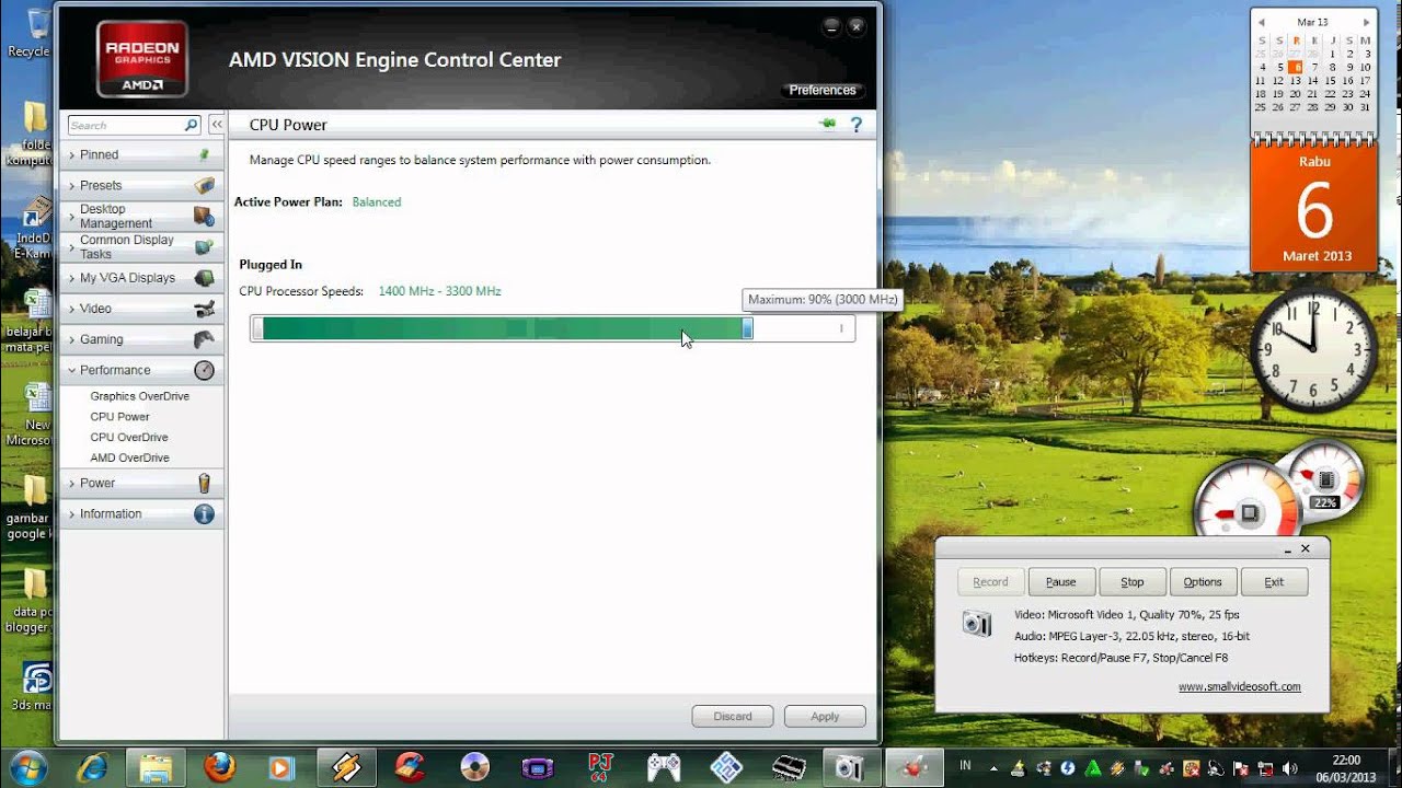 cara mengatur kecepatan CPU processor - YouTube