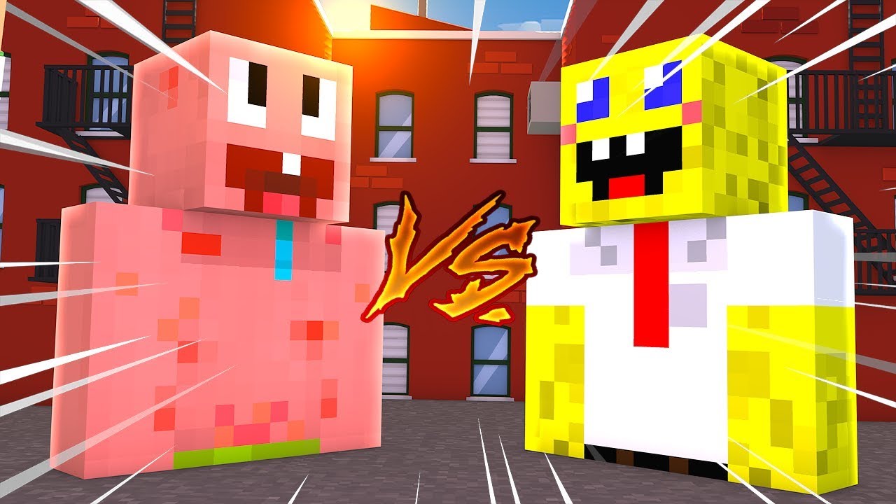 CASA DO BOB ESPONJA VS CASA DO PATRICK NO MINECRAFT - YouTube