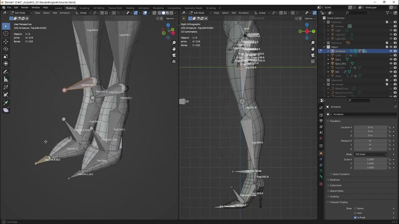 [Blender] Character Rigging _03 - YouTube