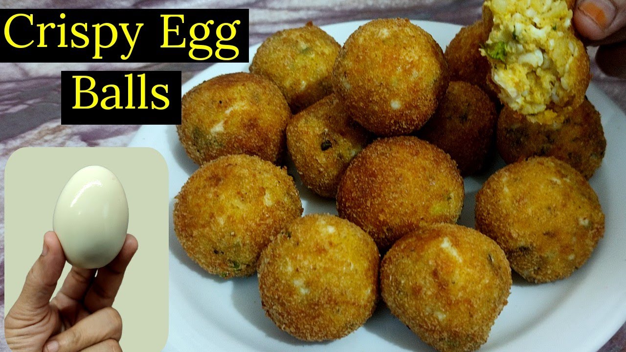 Crispy Egg Balls Recipe | How To Make Egg Ball | Potato Egg Balls ...