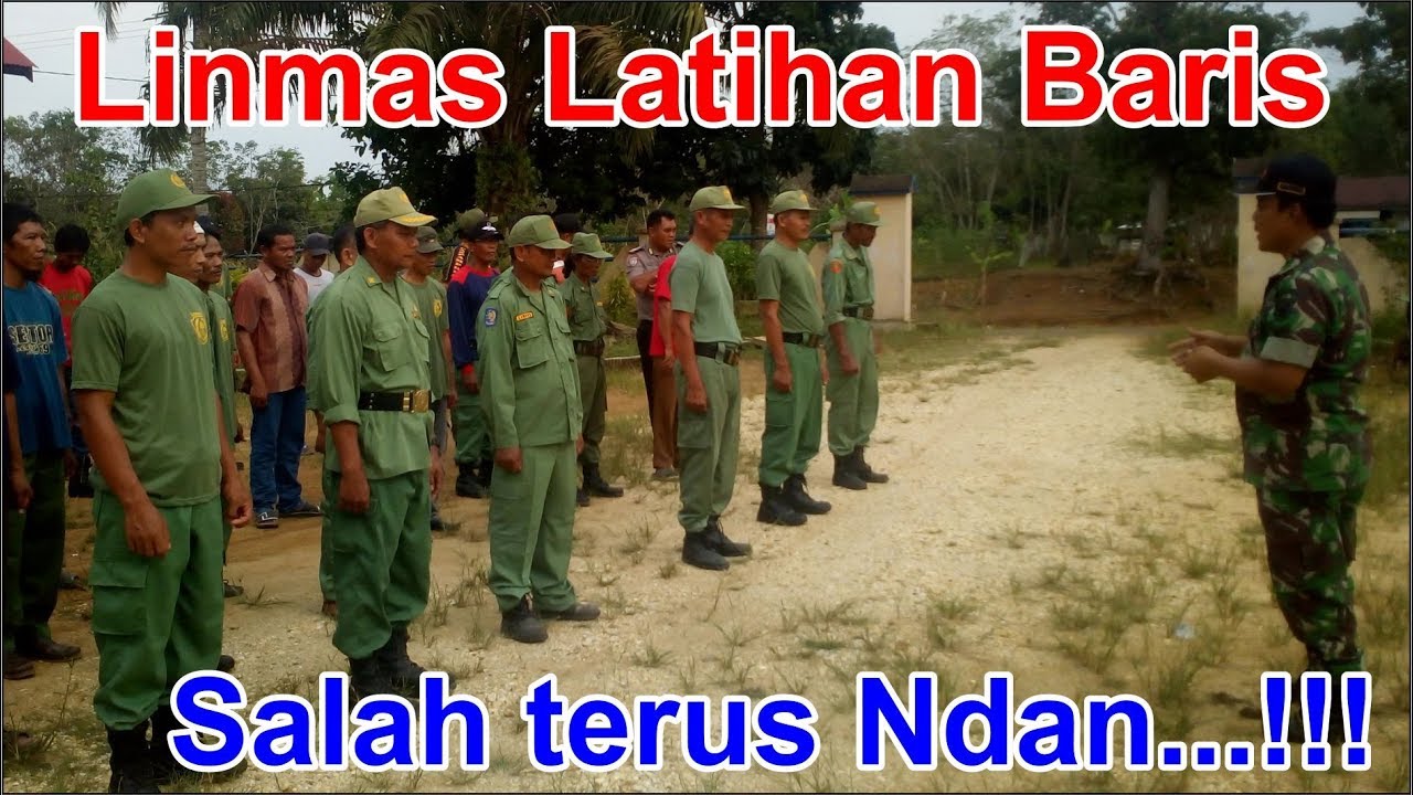 Video Lucu. Linmas latihan baris berbaris salah-salah sampe terpingkal ...