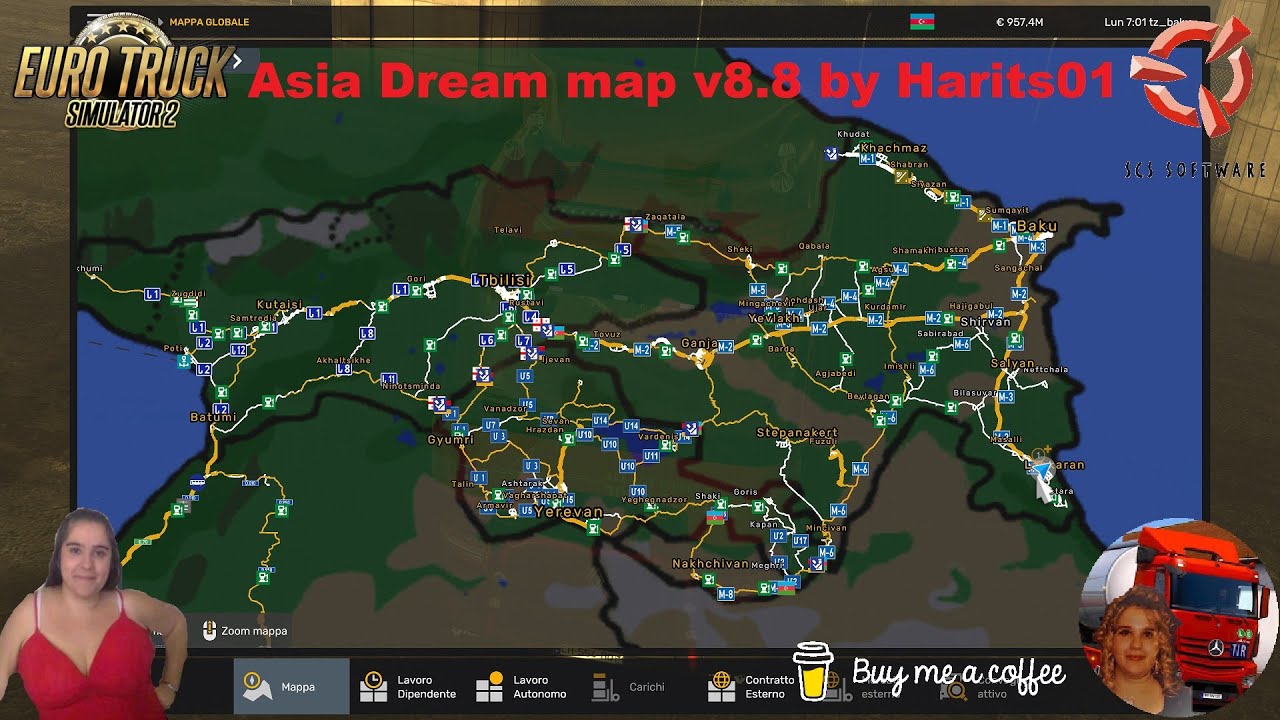 Euro Truck Simulator 2 (1.50) Asia Dream map v8.8 by Harits01 [1.50 ...