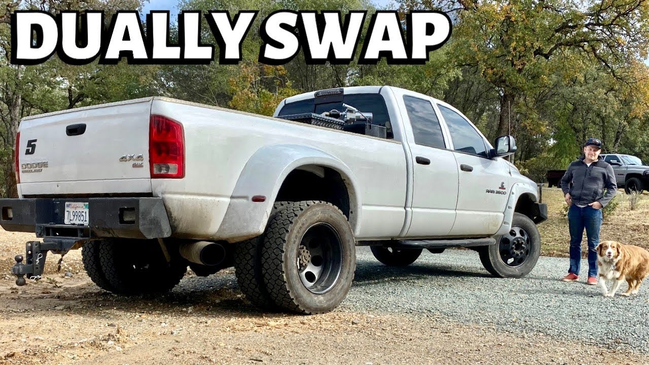 Dually swap Done! True 3500 Truck now - YouTube