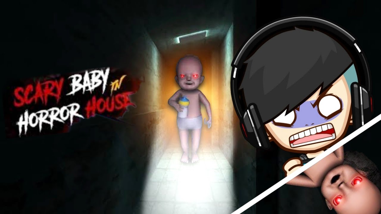 THE BABY IS SO SCARY|| SCARY BABY IN HORROR HOUSE|| MK PLAYS#mkgamerz ...