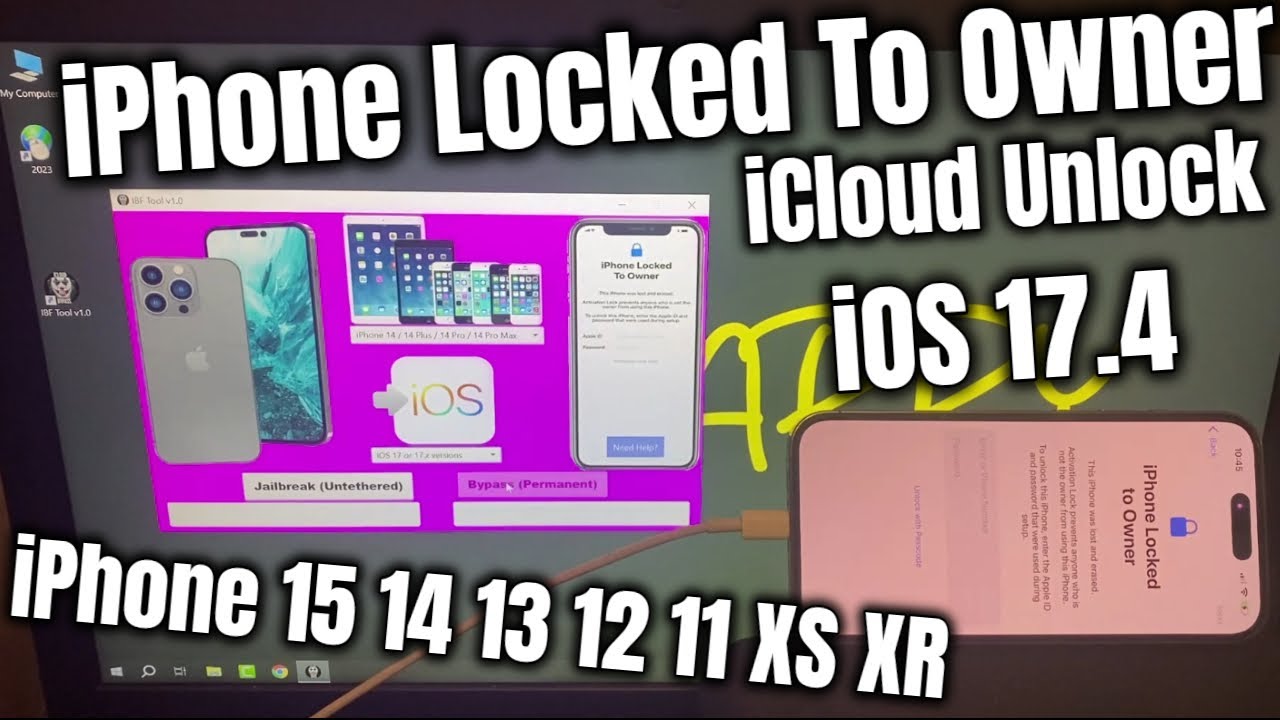 How To Bypass iOS 17.4 iPhone Locked To Owner Unlock iCloud iPhone 14 ...