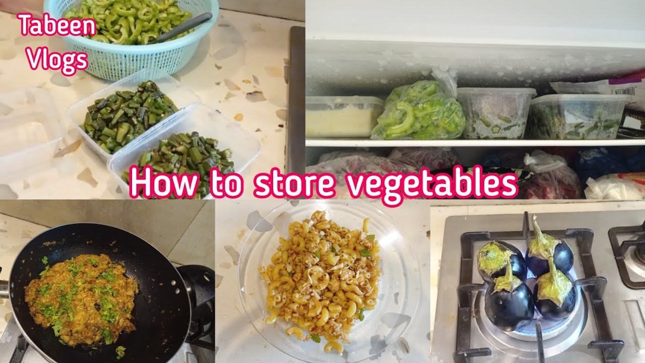 Husband itni sari vegetables lay aye - Baingan ka bharta - Tabeen vlogs ...
