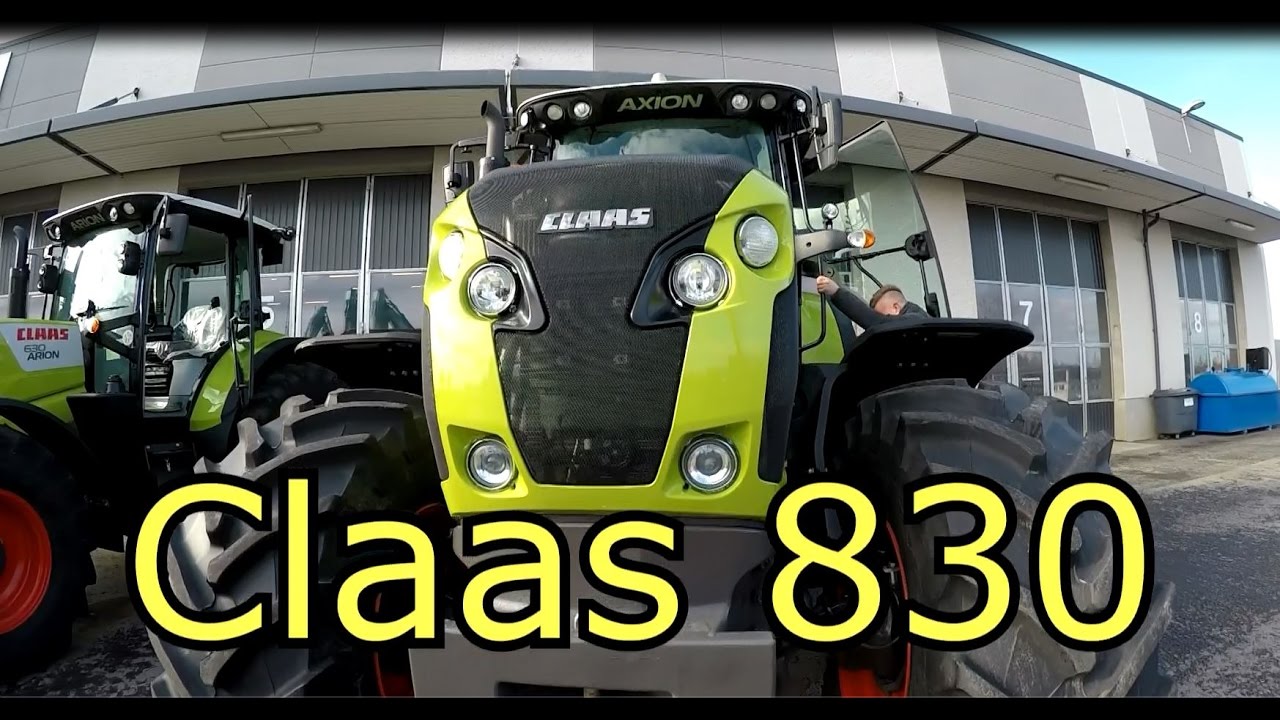 Claas 830 AXION Tractor Mansen mörinät 2017 - YouTube