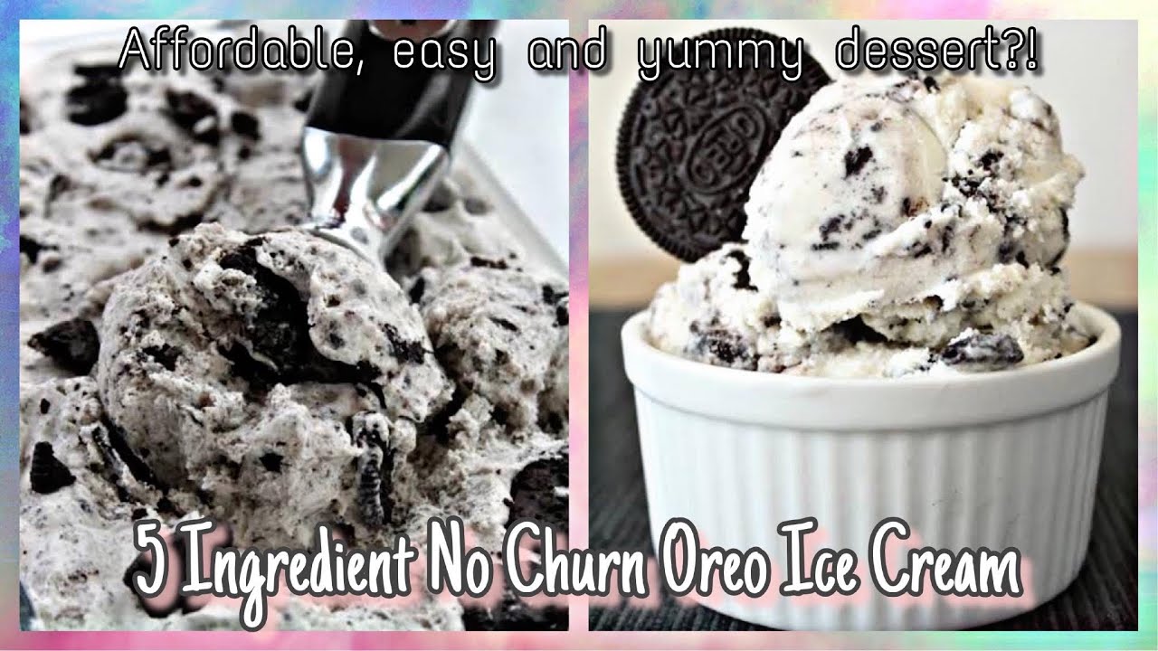 5 Ingredient No Churn Oreo Ice Cream | Alice in Wonder Vlogs - YouTube