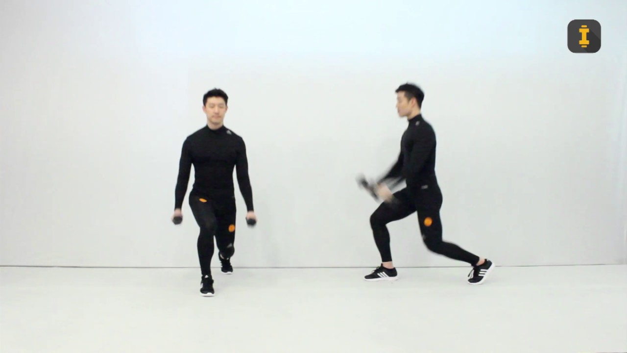 586 덤벨 스플리트 스쿼트 점프Dumbbell Split Squat Jump - YouTube