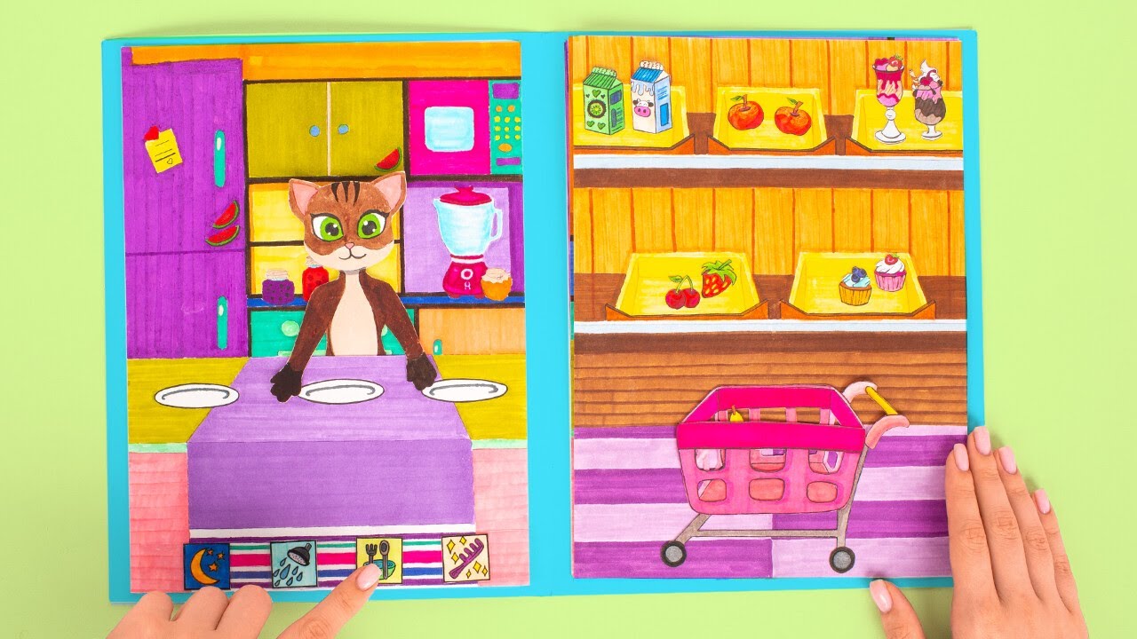 Membuat Rumah Kertas untuk Kucing || DIY Rumah Kertas Mudah - YouTube