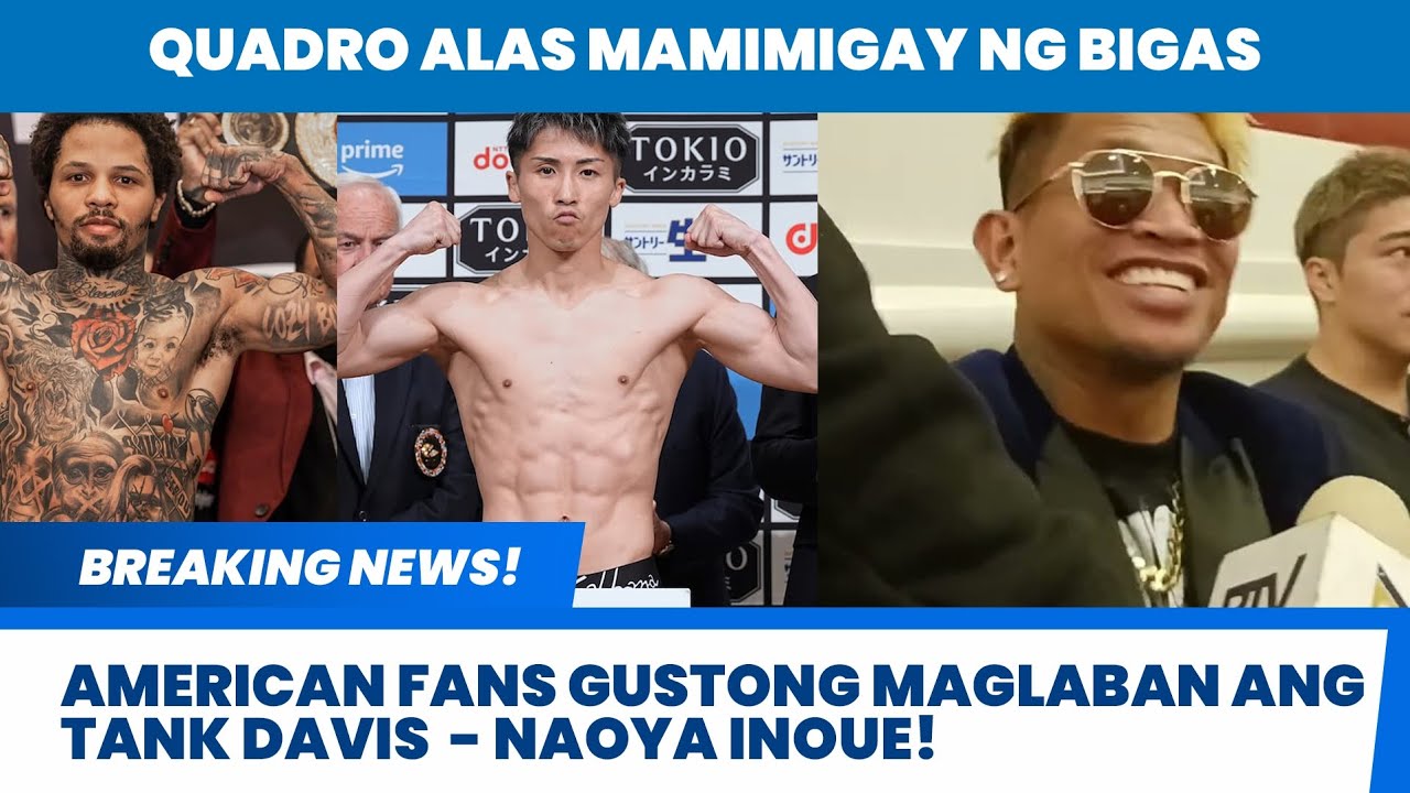 🔴 US Boxing Fans Gustong Maglaban ang Tank Davis vs Naoya Inoue ...