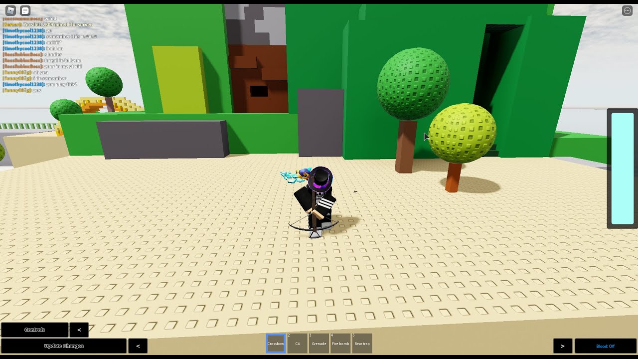Fighting slender man in roblox LOL - YouTube