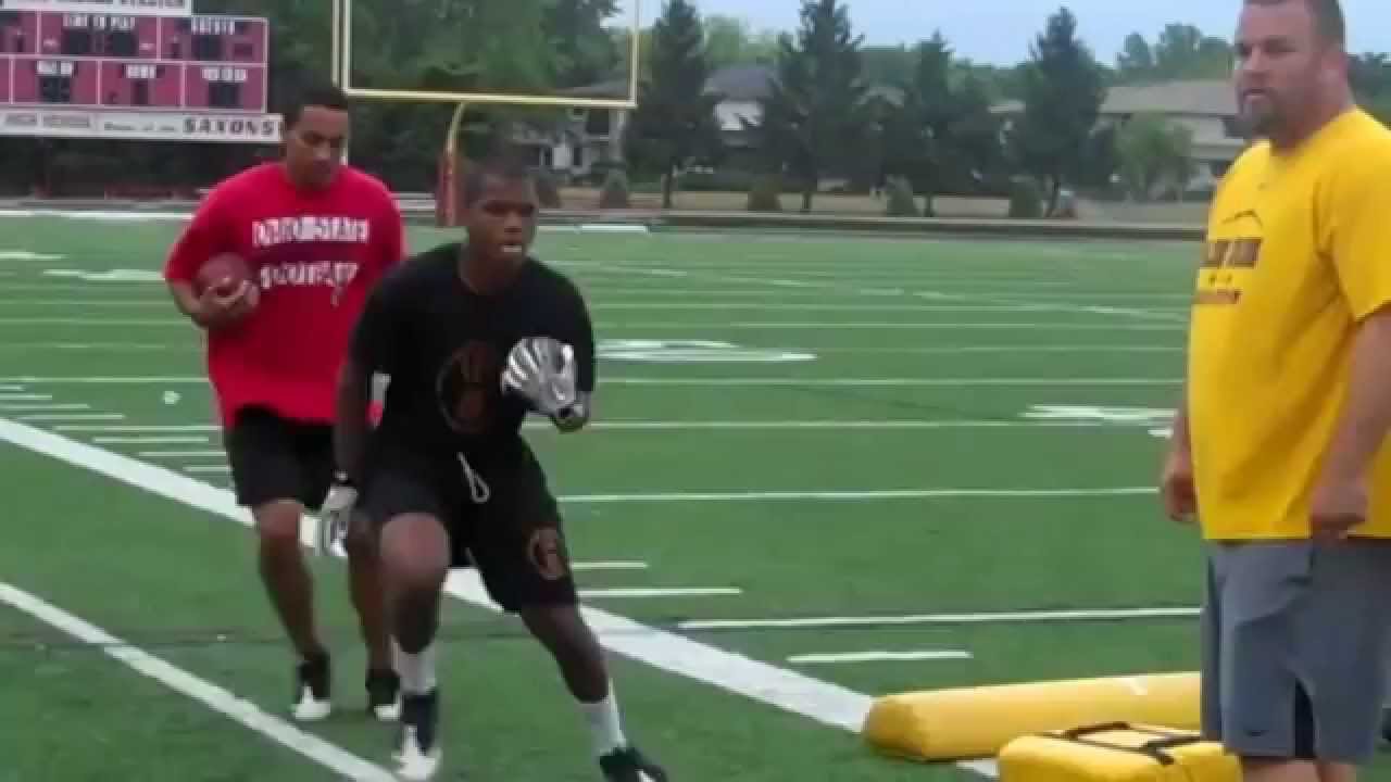 Running Back Footwork Warmup - YouTube