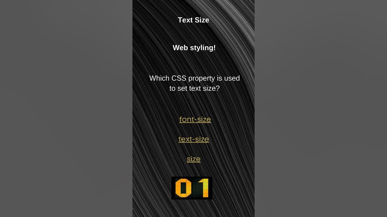 CSS Text Size: How to Make Text Readable and Stylish? #CSS #WebDesign #Typography #Frontend ...