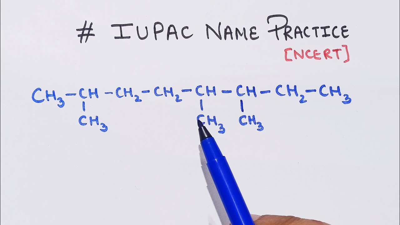 IUPAC Nomenclature practice | class 11 | Organic chemistry - YouTube