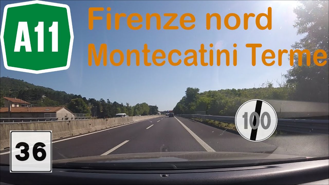 I - Autostrada A11 - Tratto Firenze nord-Montecatini Terme - YouTube
