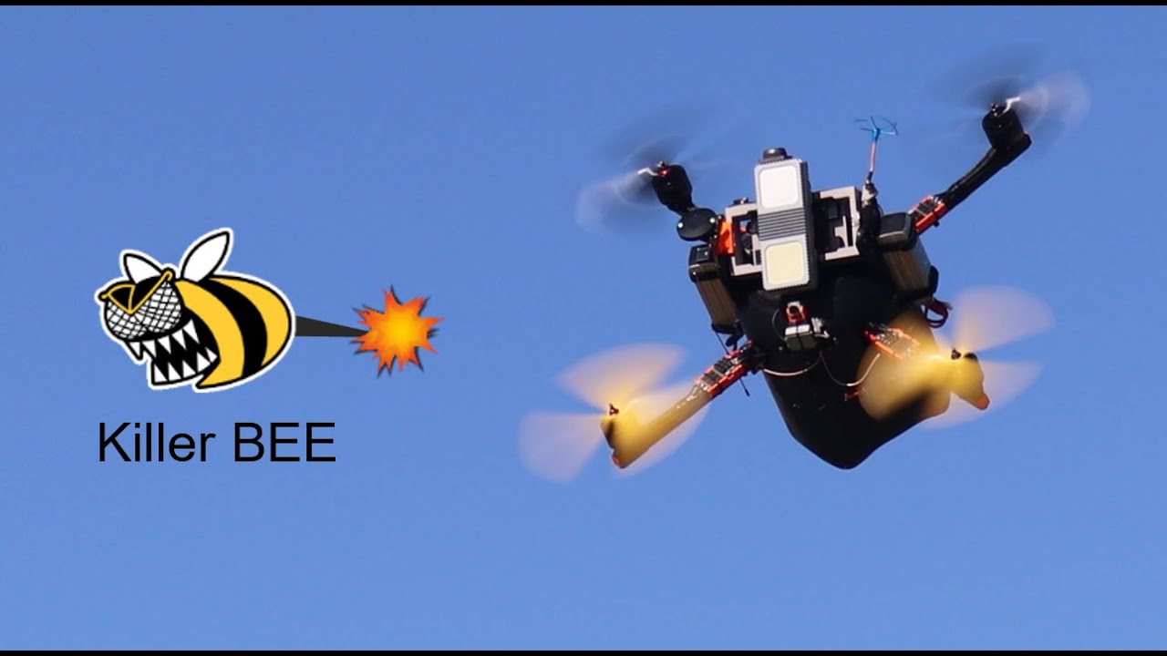 Killer BEE Counter UAS (C-UAS) Interceptor - YouTube